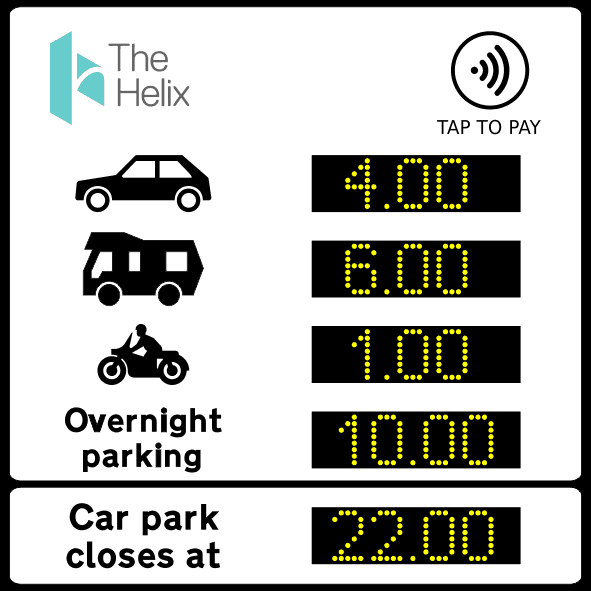 Helix Park Falkirk Parking Signs - Coeval